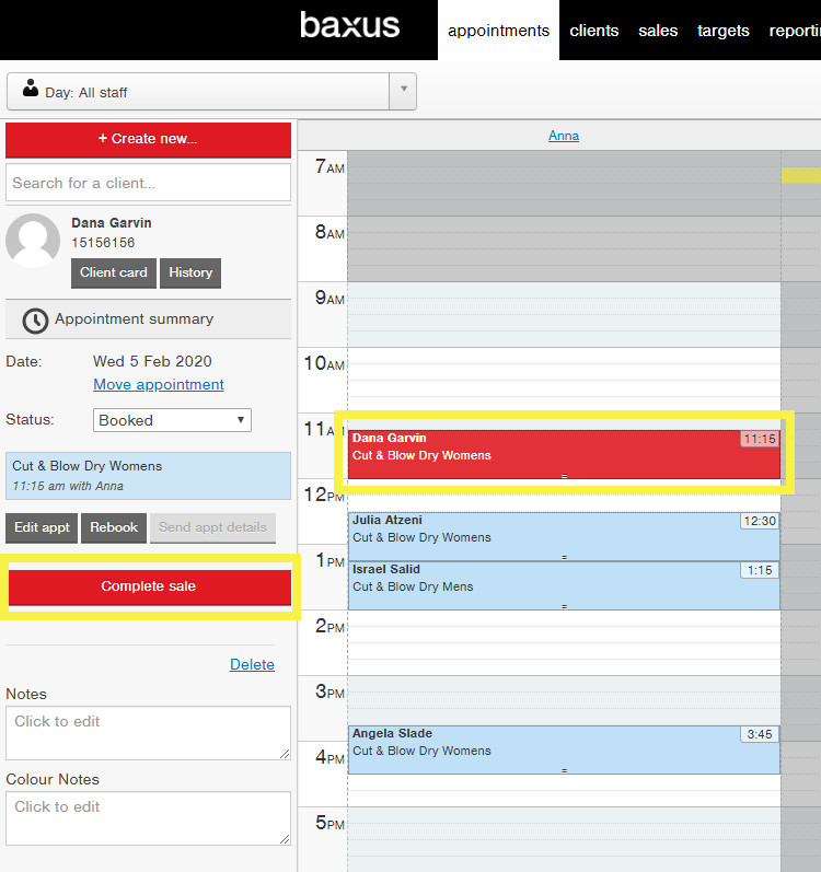 Invoice appointment – Baxus